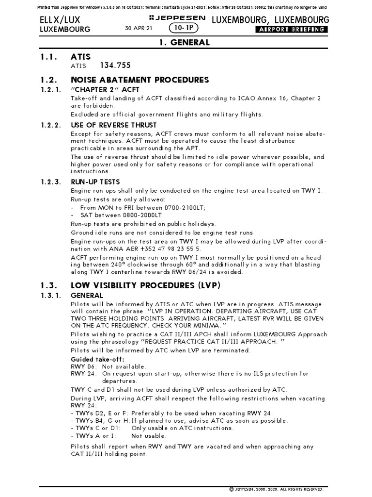 Ellx/Lux: Luxembourg, Luxembourg | PDF | Air Traffic Control ...