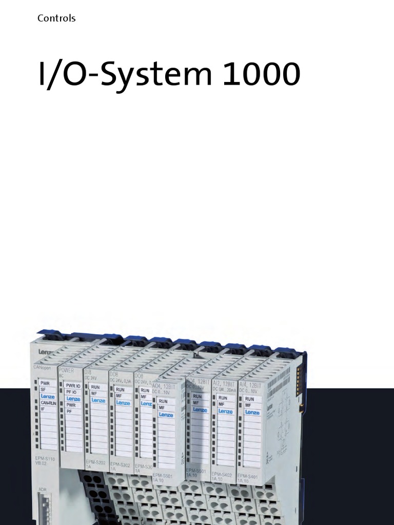 Lenze Controls I - O-System 1000 | PDF | Power Supply | Bipolar Junction Transistor
