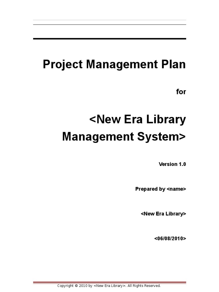 Project Management Plan1 | PDF | Radio Frequency Identification | Project Management
