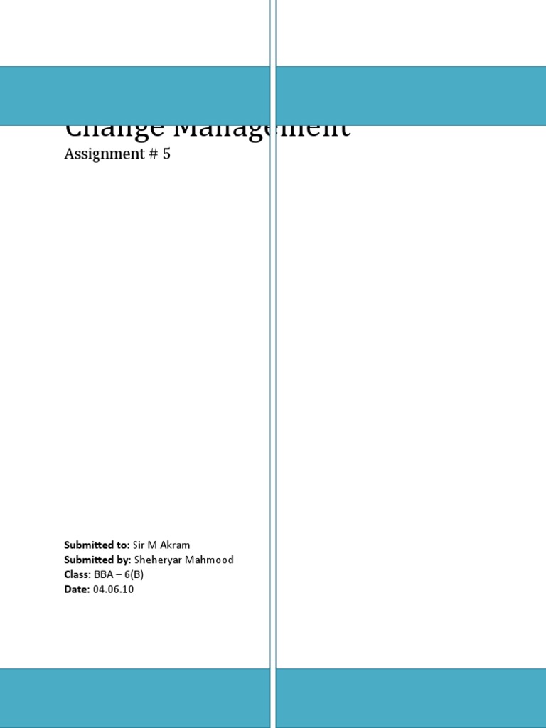Change Management 1 | PDF | Leadership