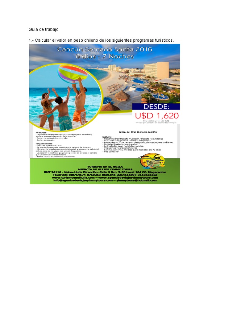 Programa Turístico | PDF