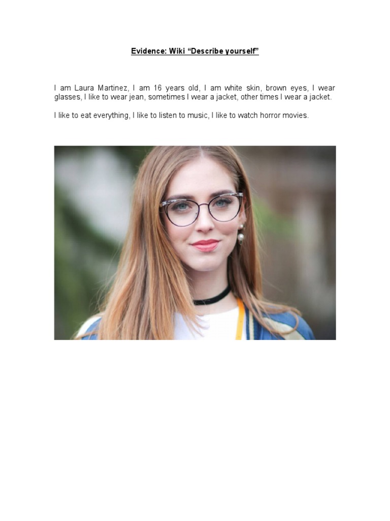Evidence Wiki "Describe Yourself" | PDF