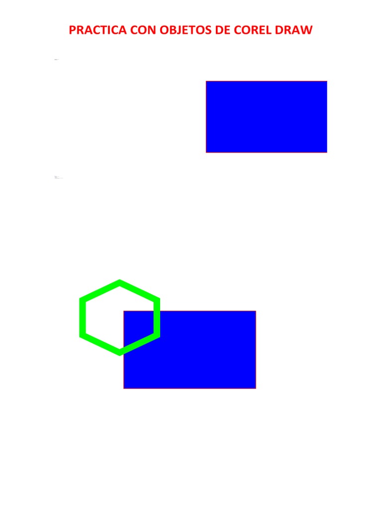 Practica CON OBJETOS Corel Draw | PDF
