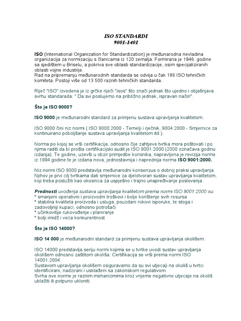 Iso Standardi | PDF