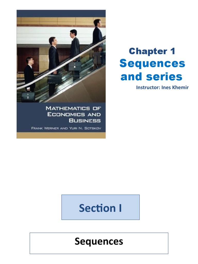 Chapter 1 Sequences and Series 2020-2021 | PDF | Sequence | Series ...