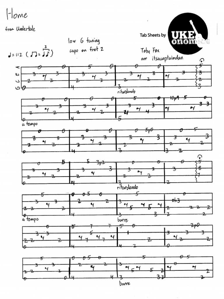 Undertale Home Tab | PDF