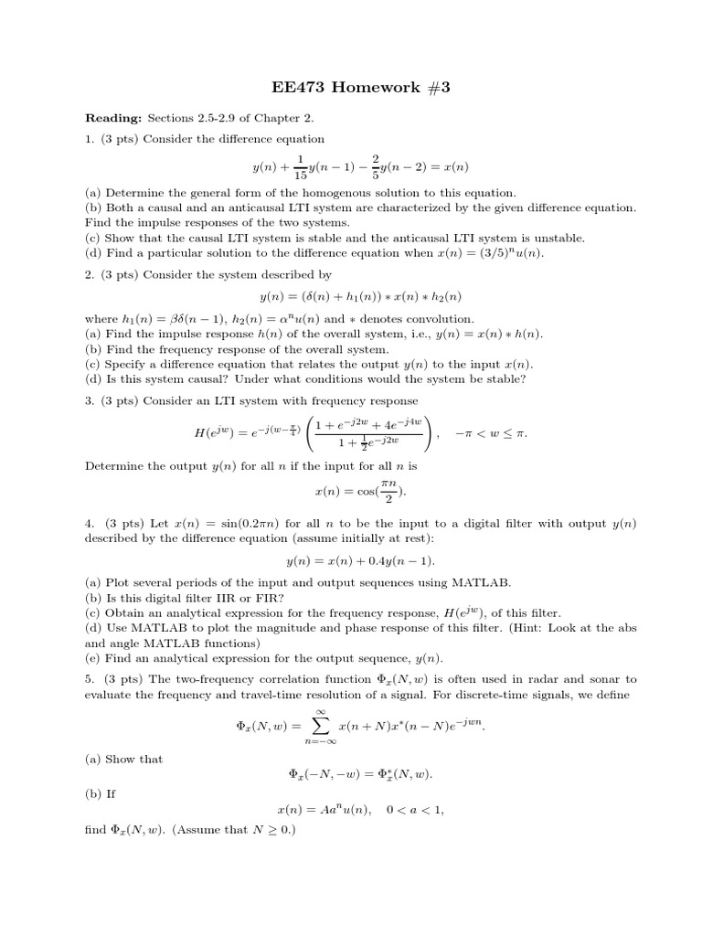 Ee 473 HW3 | PDF | Computer Science | Information And Communications Technology