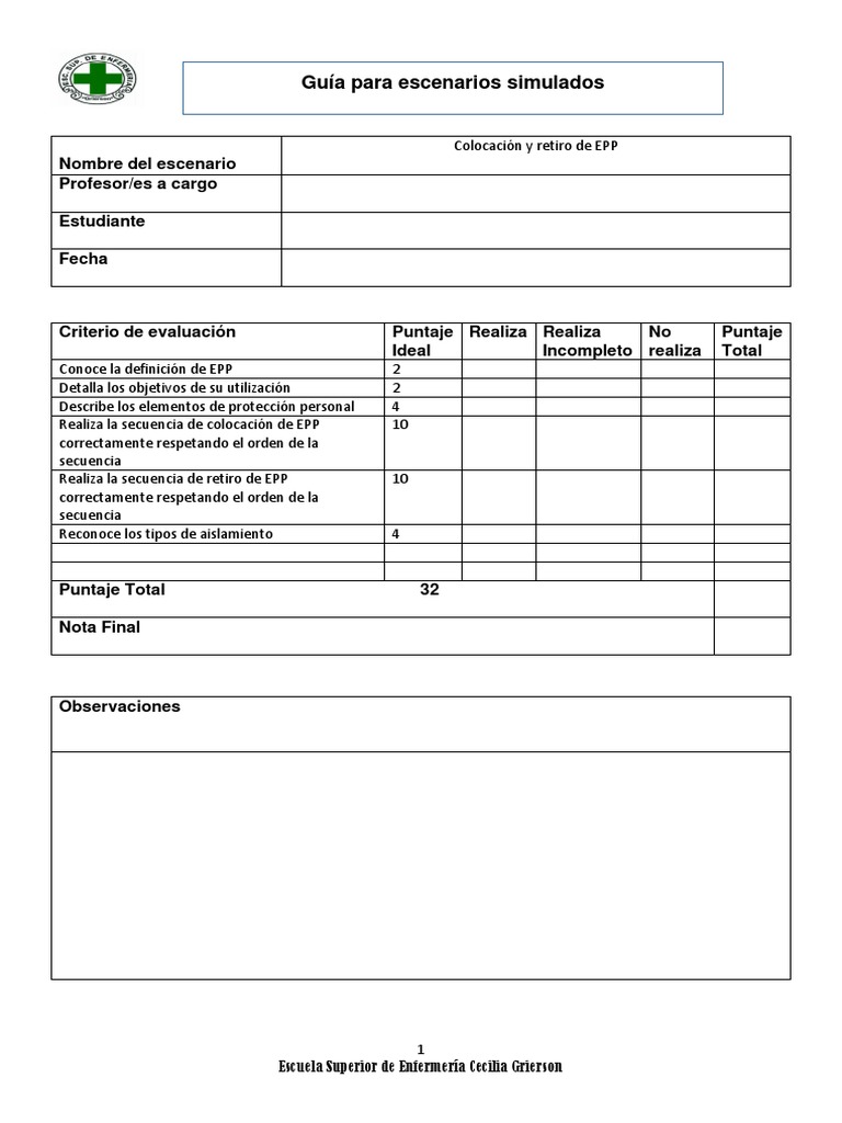 Guia de Colocacion de EPP | PDF