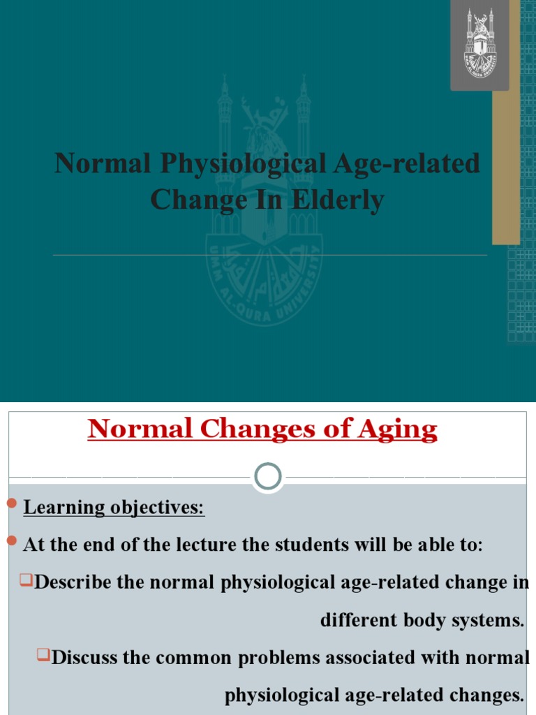 2nd Lecture Normal Phsiological Changes of Aging Final1.Ppt40-41 | PDF ...