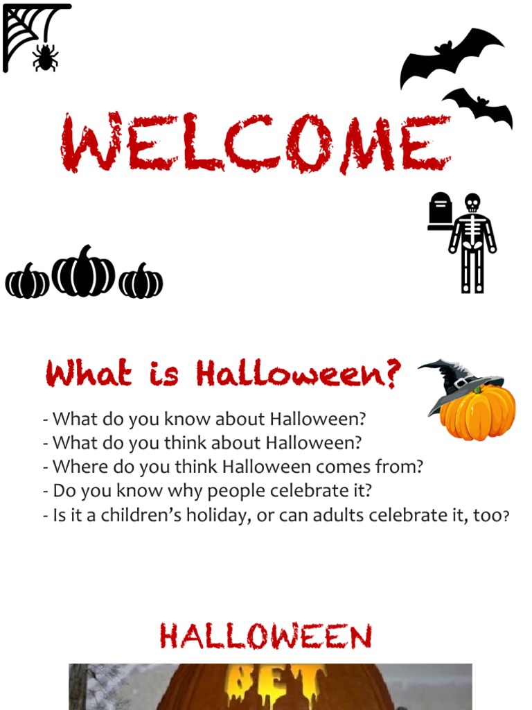 Halloween + Speech A1 | PDF | Halloween | Trick Or Treating