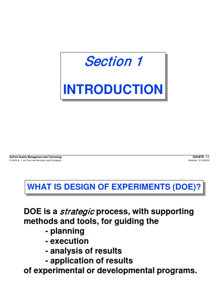 Design of Experiment Using Minitab Book - 1 | PDF | Observational Error | Experiment