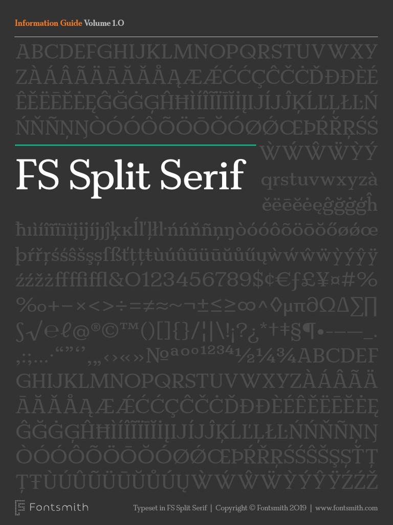 FS Split Serif: Information Guide | PDF | Human Communication ...