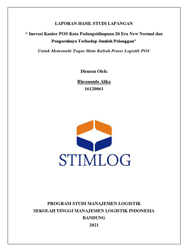 Tugas Proses Logistik POS - Laporan Hasil Studi Lapangan | PDF