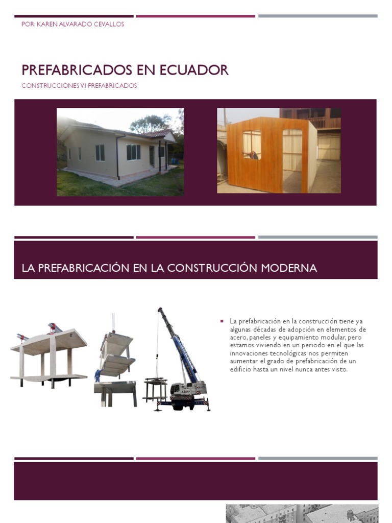 Prefabricados Innovadores en Ecuador | PDF