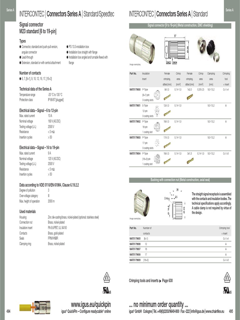 INTERCONTEC - Connectors Series A - Standard/Speedtec INTERCONTEC ...