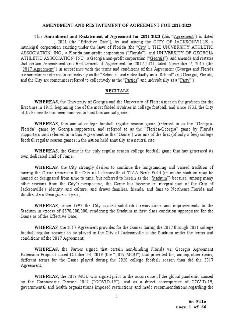 Amendment and Restatement of Agreement For 2021-2023 | PDF | Indemnity | Royalty Payment