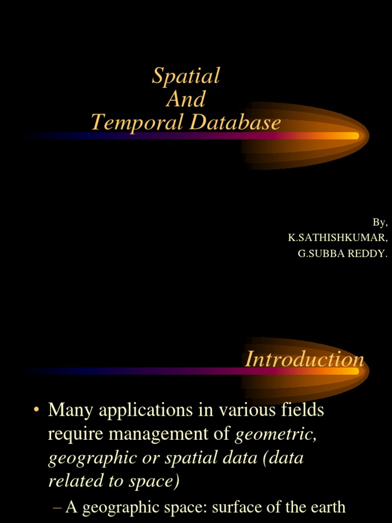 Spatial and Temporal Database | PDF | Spatial Analysis | Databases