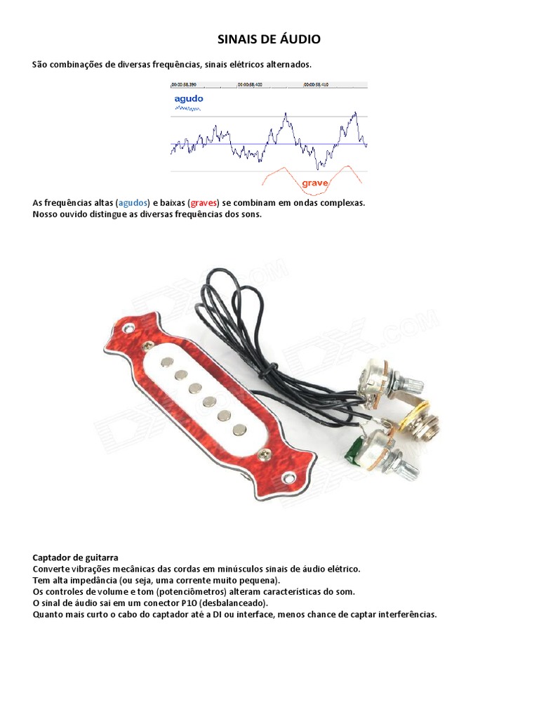 Sinais de Audio | PDF | Som | Engenharia Elétrica