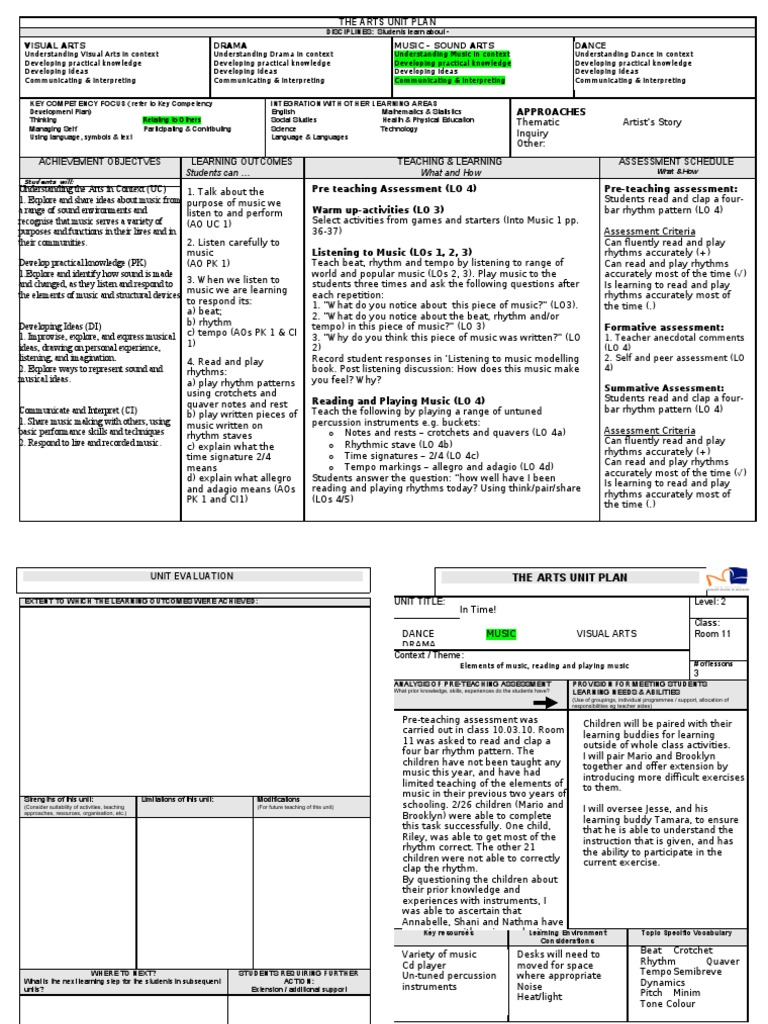Rhythm Unit Pdf Rhythm Tempo