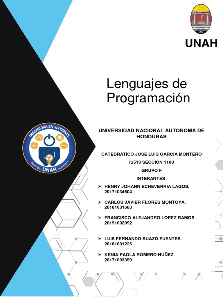 Tarea#2 - Grupo F - Clasificacion de Lenguajes de Programacion | PDF ...