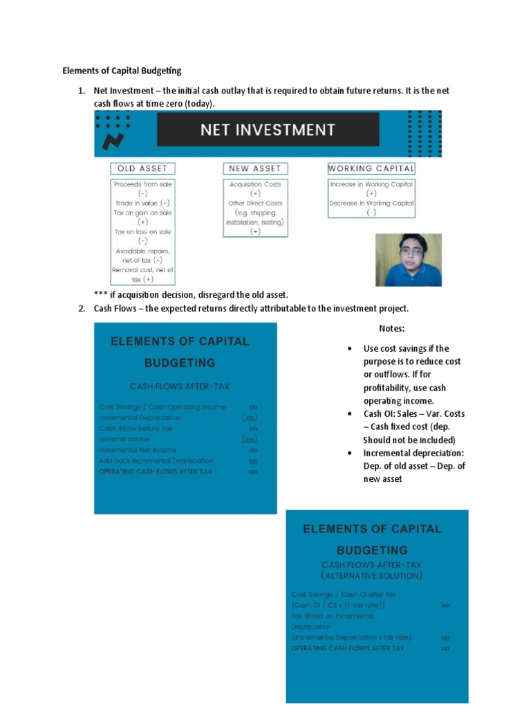 Elements of Capital Budgeting | PDF | Capital Budgeting | Net Present Value