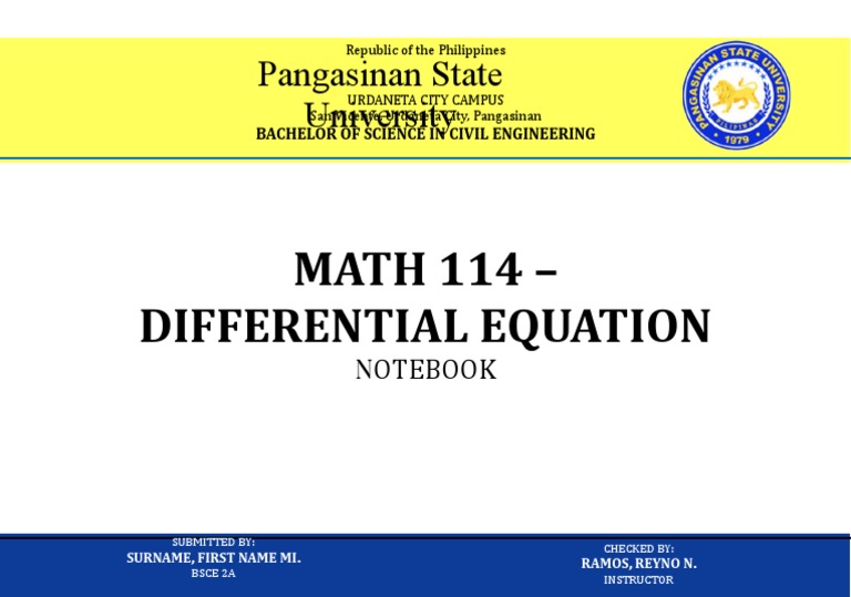 Notebook Cover Page A4 Size | PDF