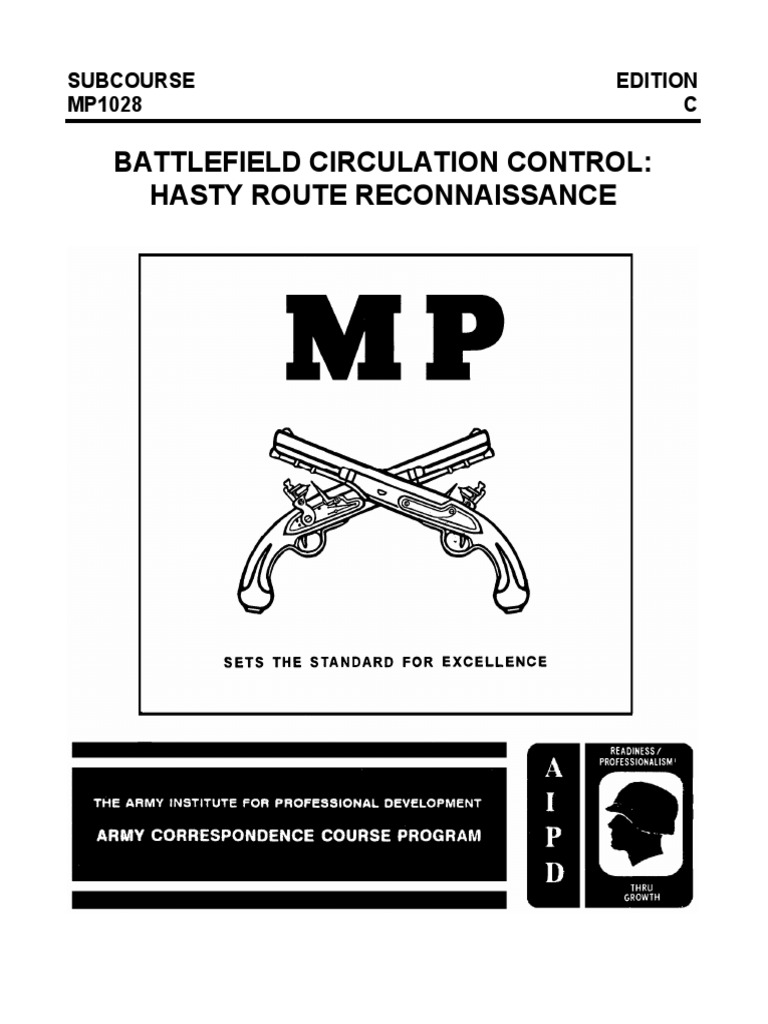 Battlefield Circulation Control - Hasty Recce | PDF | Reconnaissance ...