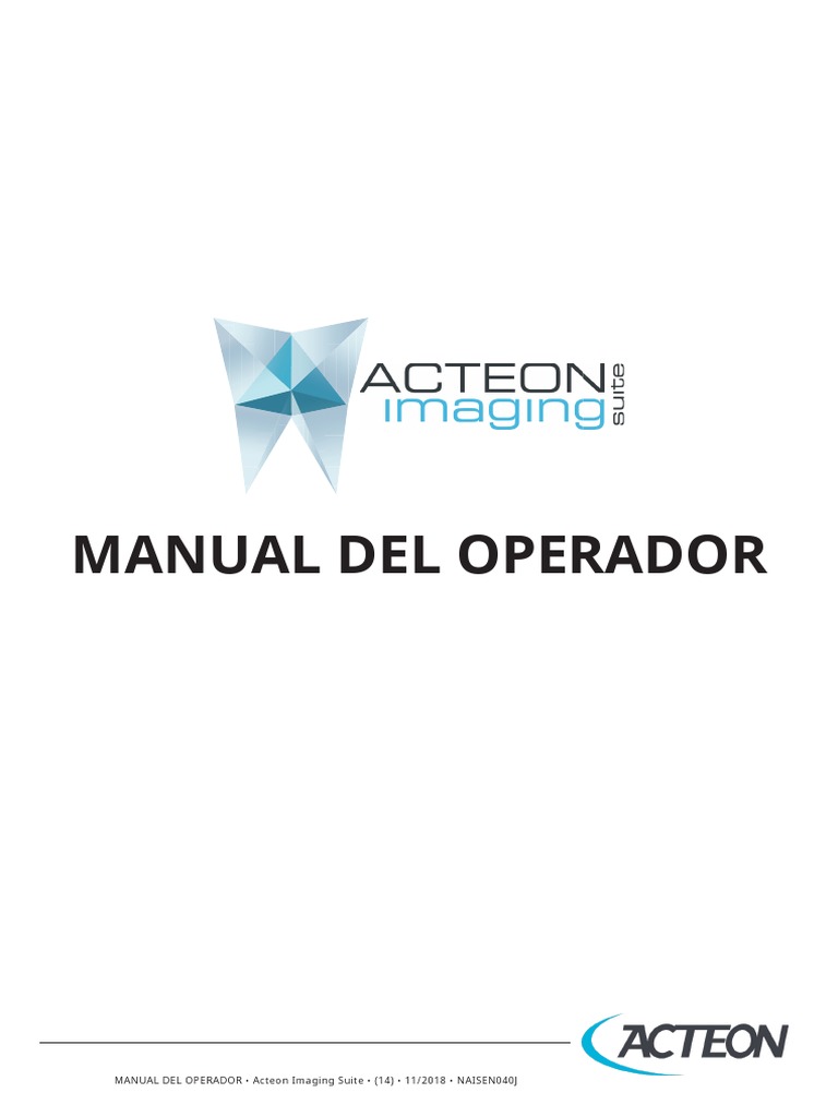 Manual Operador Xmind Acteon | PDF | Software | Odontología
