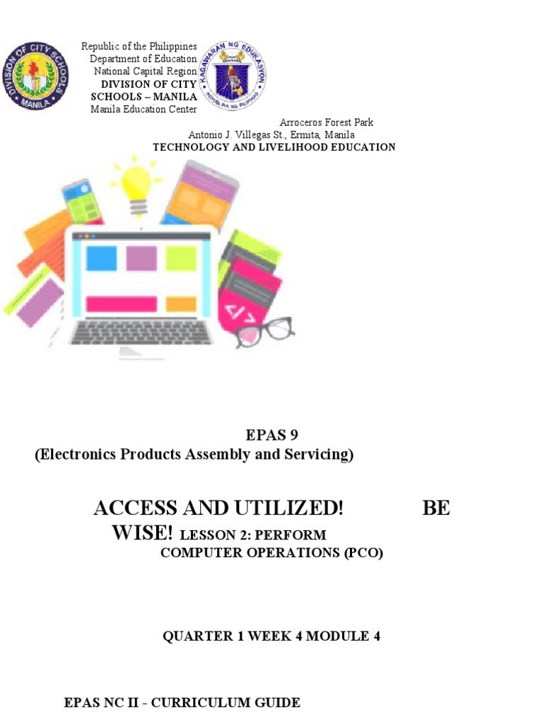 EPAS 9 - Q1 - W4 - Mod4 | PDF | Computer Data Storage | Computer File