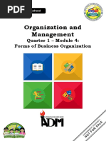 SHS Grade 11: Organization and Management Quarter 1 - Module 5 Planning ...