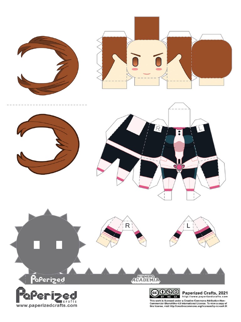 My Hero Academia - Ochaco Uraraka Papercraft | PDF