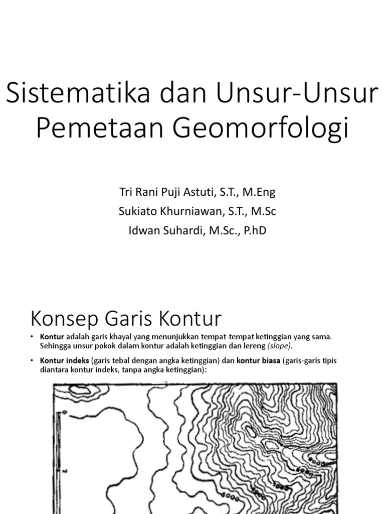 Sistematika Dan Unsur-Unsur Peta Geomorfologi | PDF | Sains & Matematika