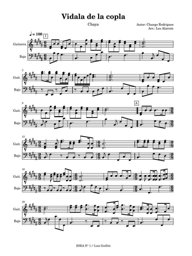 Vidala de La Copla - General | PDF