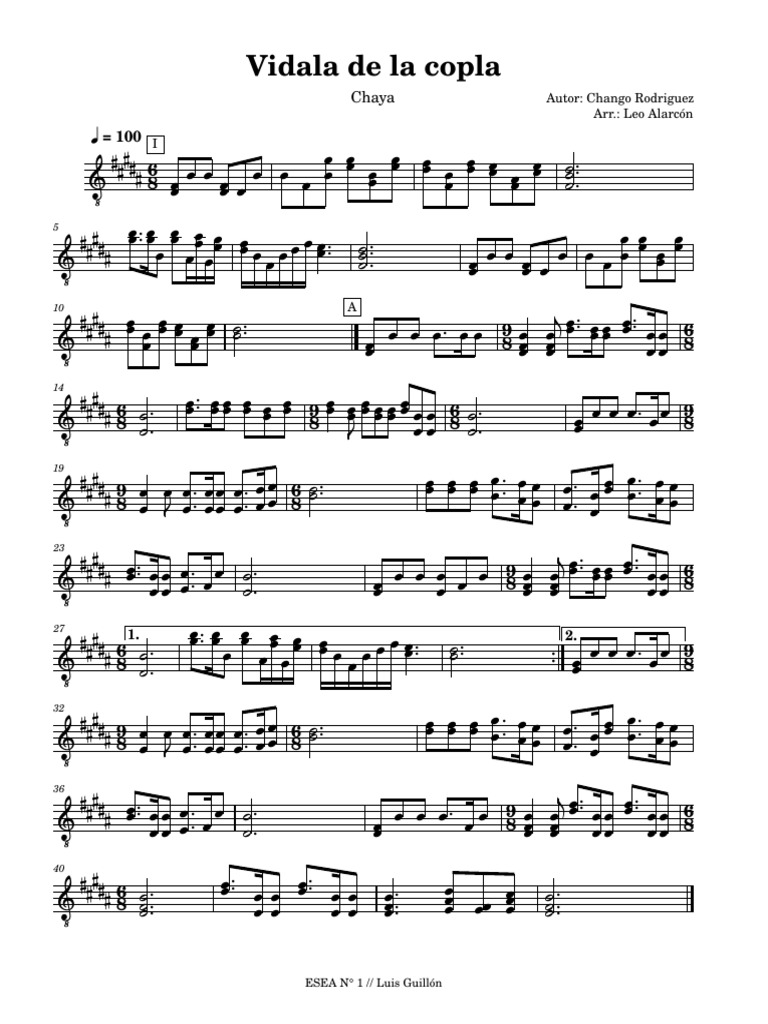 Vidala - de - La - Copla - Guitarra | PDF