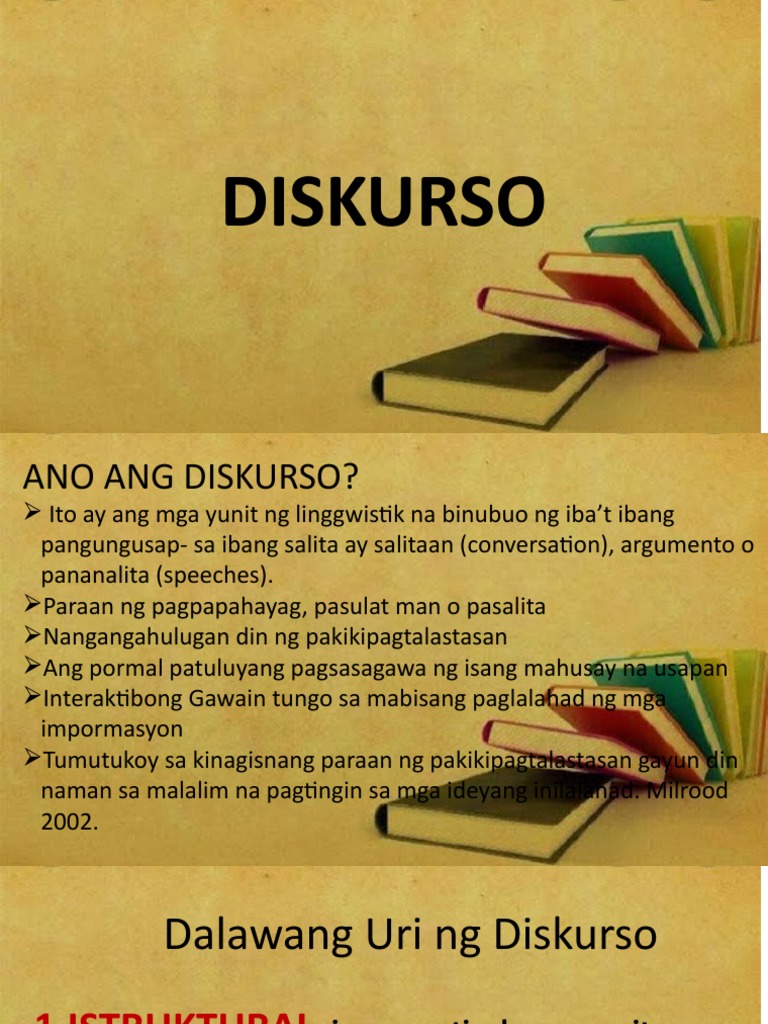 Diskurso Fil 3 | PDF