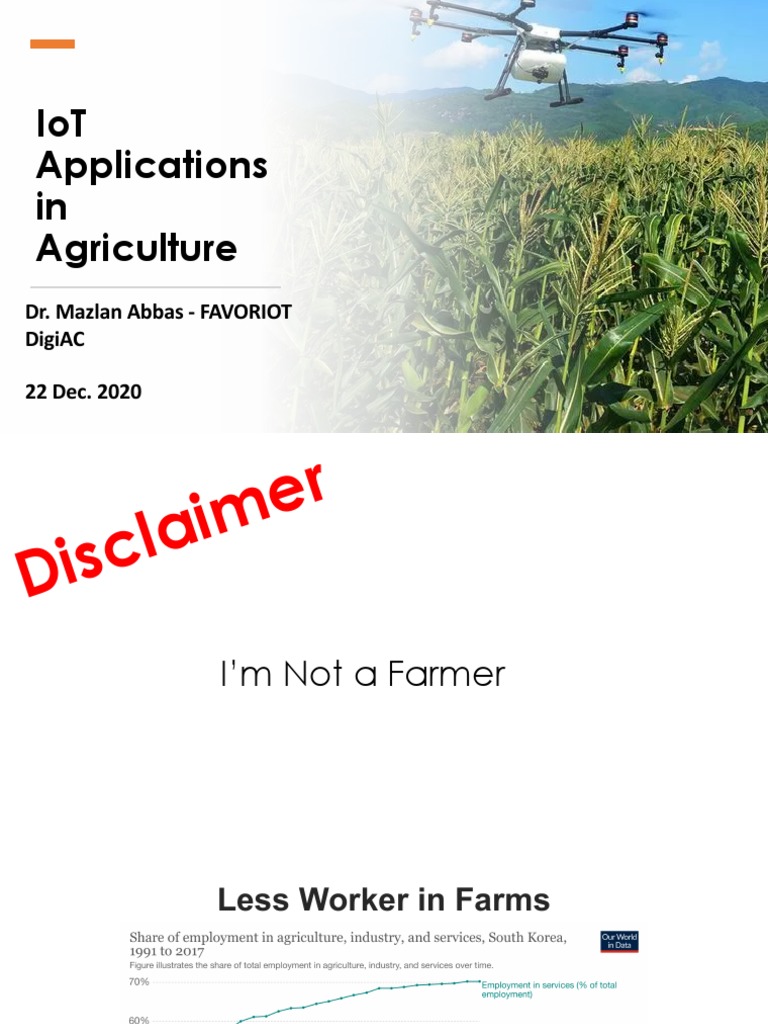 IoT Applications in Agriculture | PDF | Internet Of Things | Automation