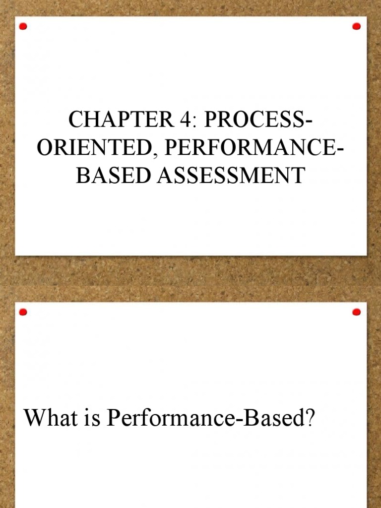 Chapter 4: Process-Oriented, Performance - Based Assessment | PDF | Rubric (Academic) | Psychology