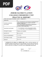 Biology Lab Report Matriculation | PDF | Experiment