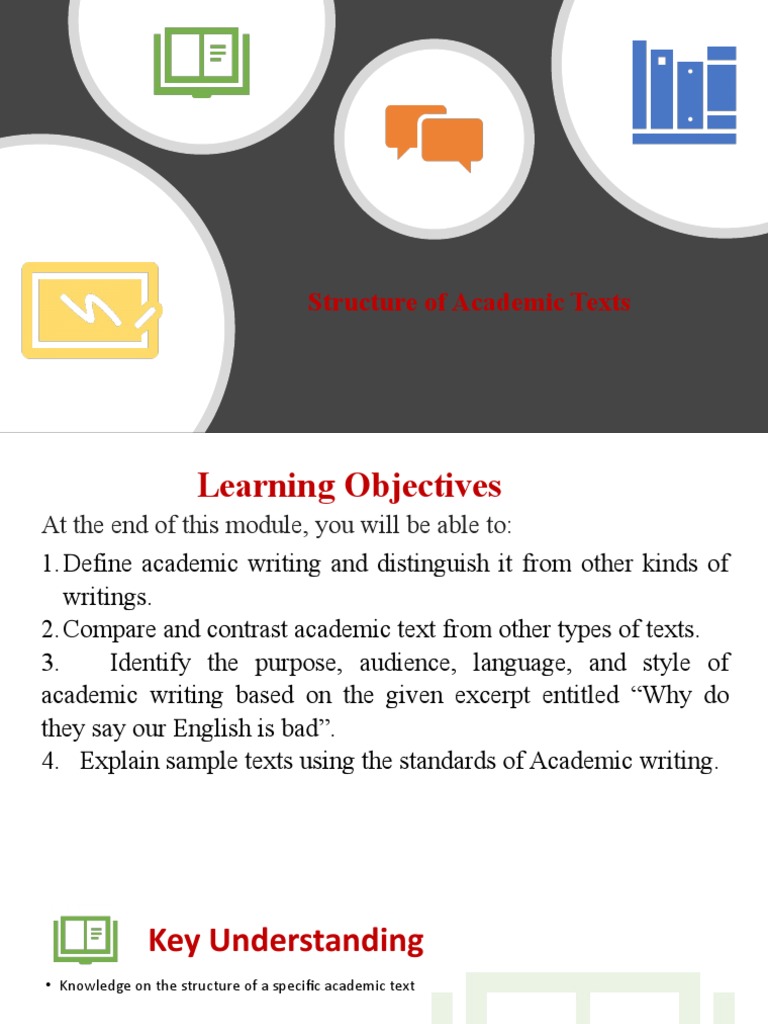 Structure of Academic Texts | PDF | Question | Narrative