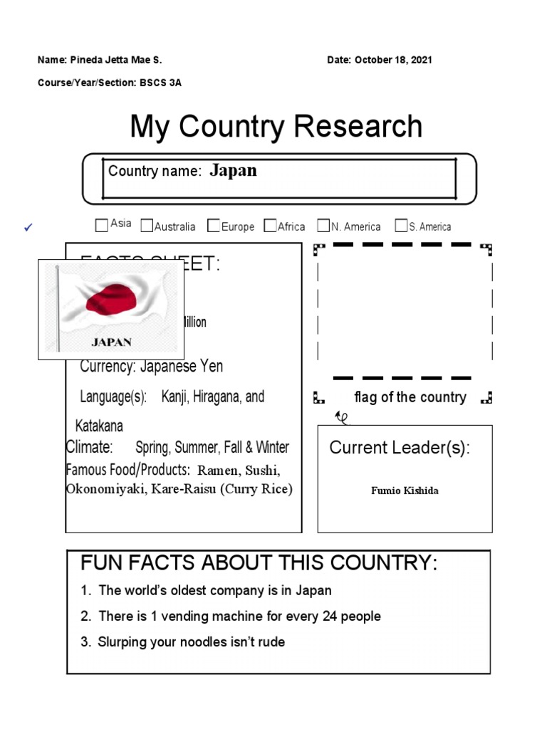 Japan Country Research Overview | PDF