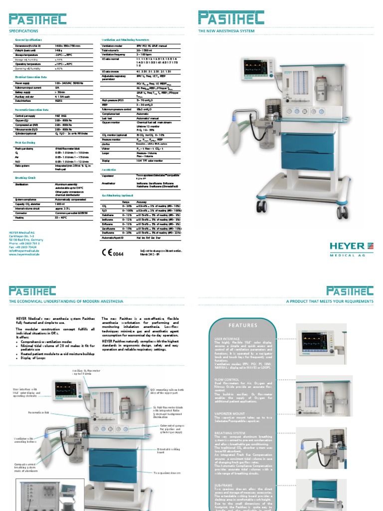 HEYER Pasithec EN2 | PDF | Anesthesia