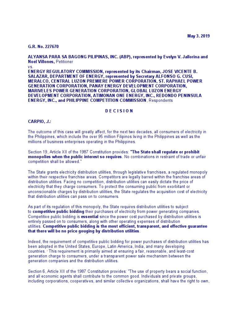 Alyansa Vs ERC | PDF | Certiorari | Writ Of Prohibition