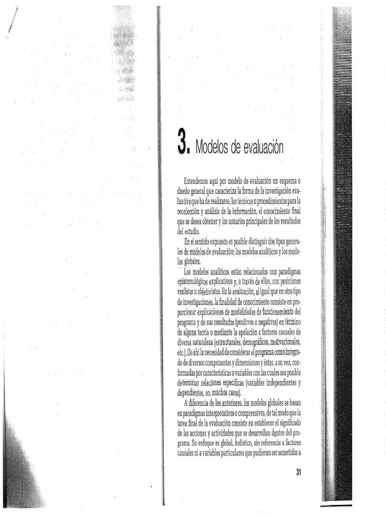 Cap.3 Gmo Briones Modelos de Evaluacion Social | PDF