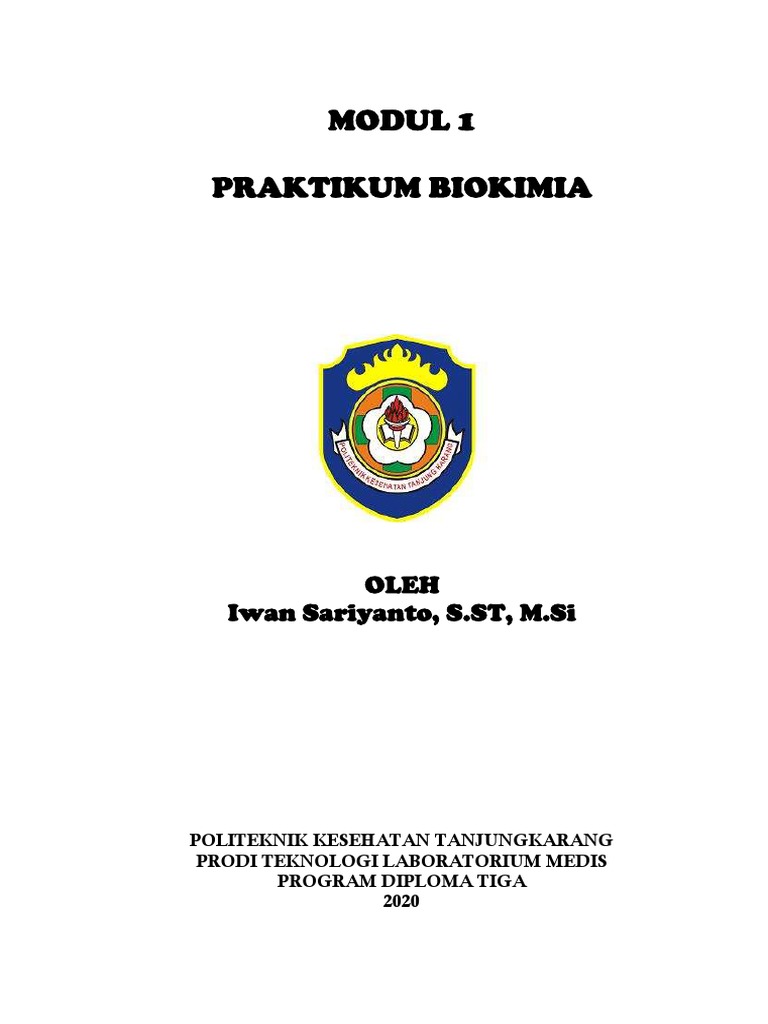 Modul 1 Biokimia Diploma 3 TLM | PDF
