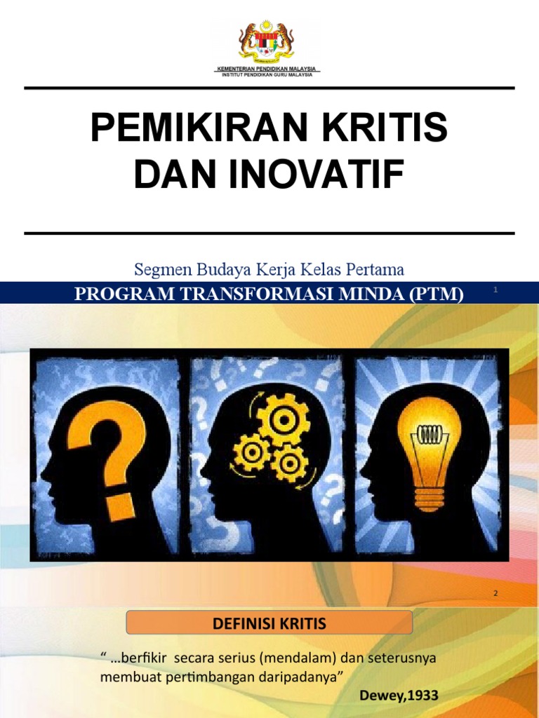 PTM - Pemikiran Kritis Dan Inovatif | PDF