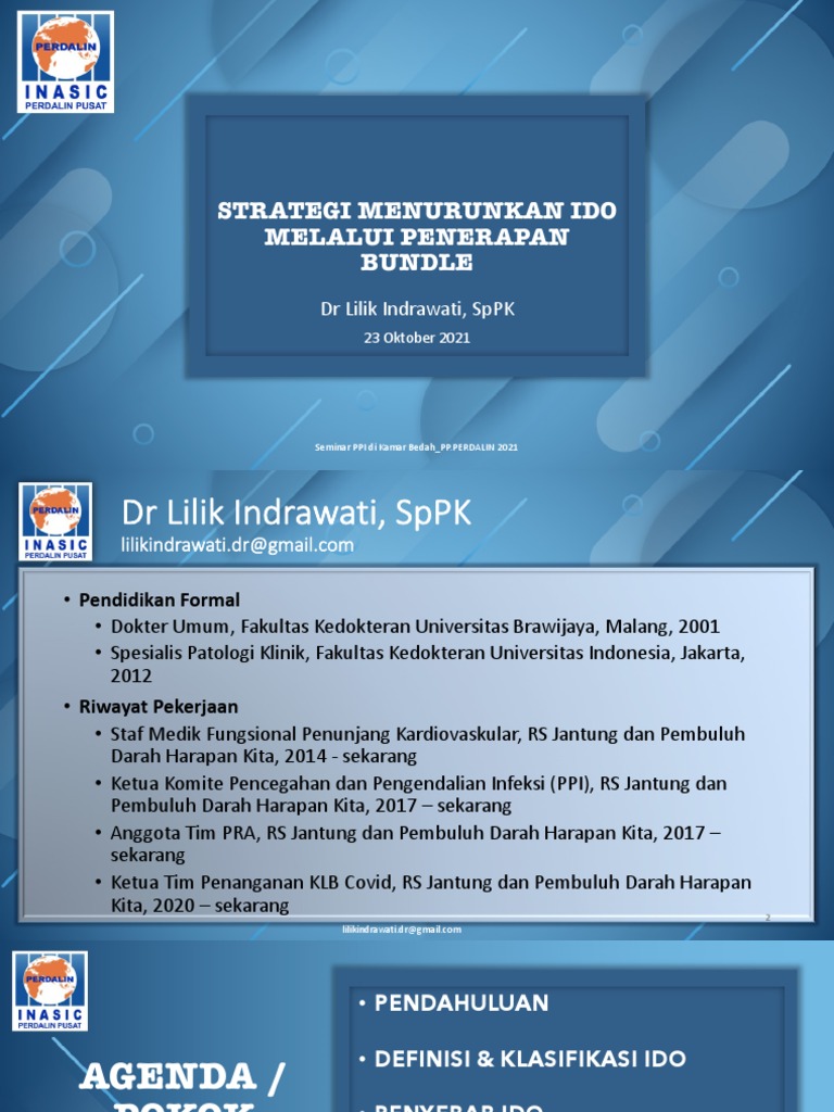 DR Lilik - Strategi Menurunkan IDO Melalui Penerapan Bundle | PDF