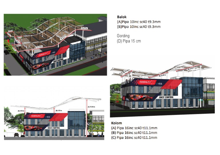 Gording Pipe Dimensions and Measurements | PDF