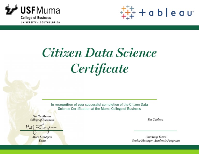 Citizen Data Science Certificate | PDF