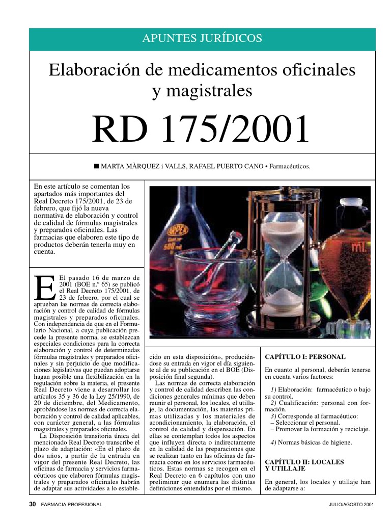Elaboración de Medicamentos Oficinales y Magistrales | PDF | Farmacia ...