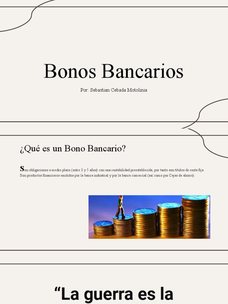 Bono Bancario | PDF | Bancos | Bonos (Finanzas)
